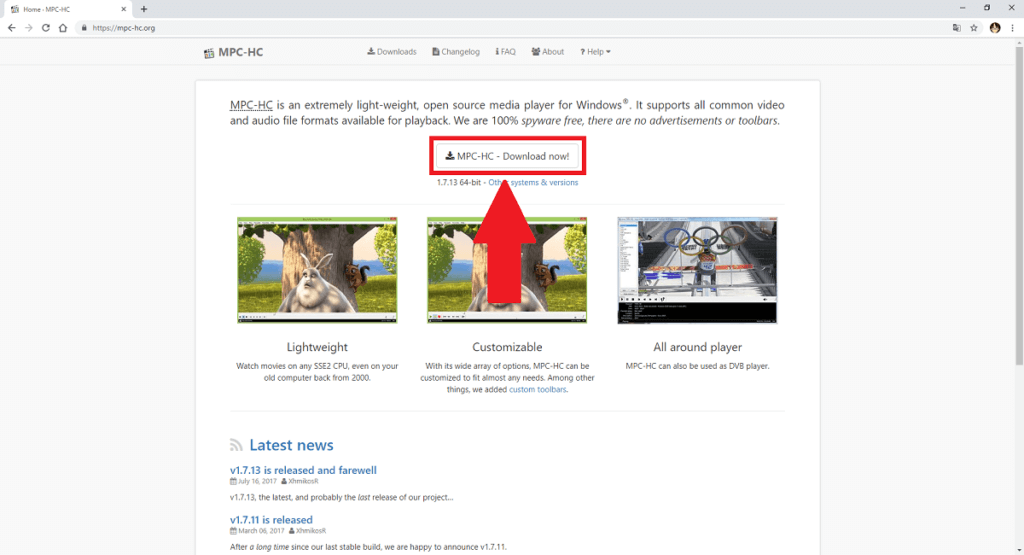 「MPC-HC」シンプル設計のメディアプレイヤーソフト | FreesoftConcierge