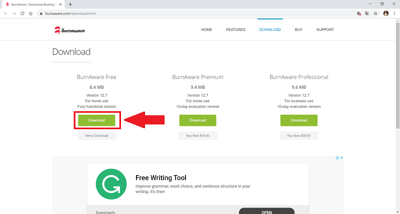 「BurnAware Free」シンプルな無料ライティングソフト | FreesoftConcierge