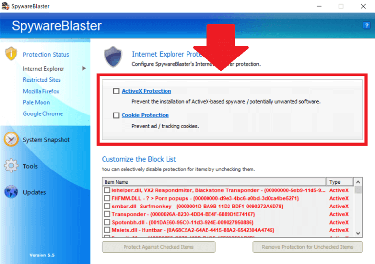 フリーソフト「Spyware Blaster」でPC保護 | FreesoftConcierge